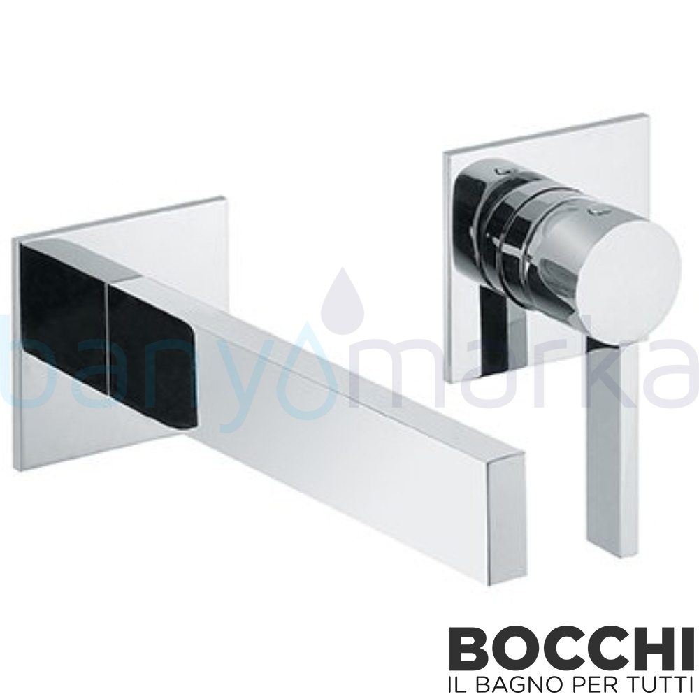 Bocchi Cube Duvardan Ankastre Lavabo Bataryası