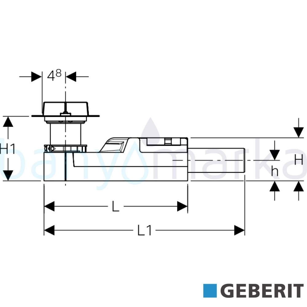 Geberit Duş Kanalı 154.153.00.1