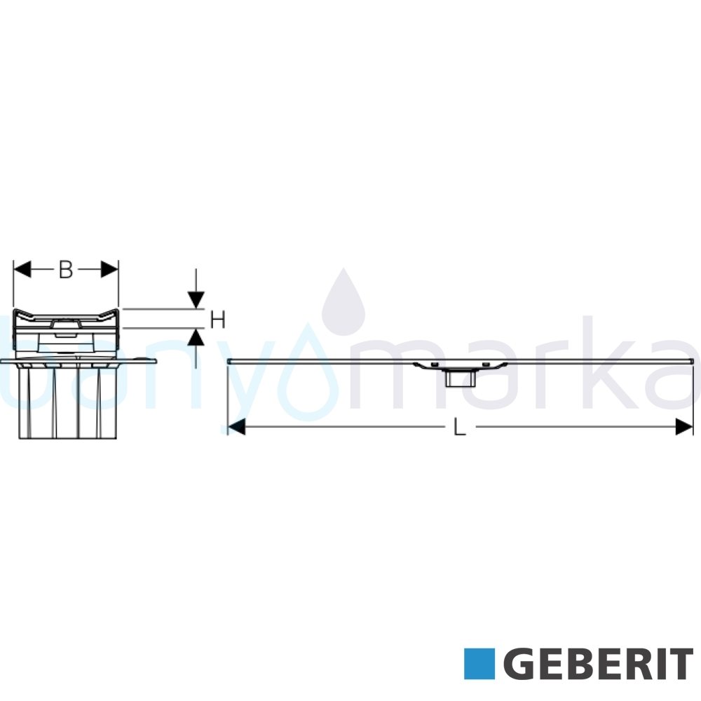 Geberit CleanLine20 Duş Kanalı 154.452.00.1