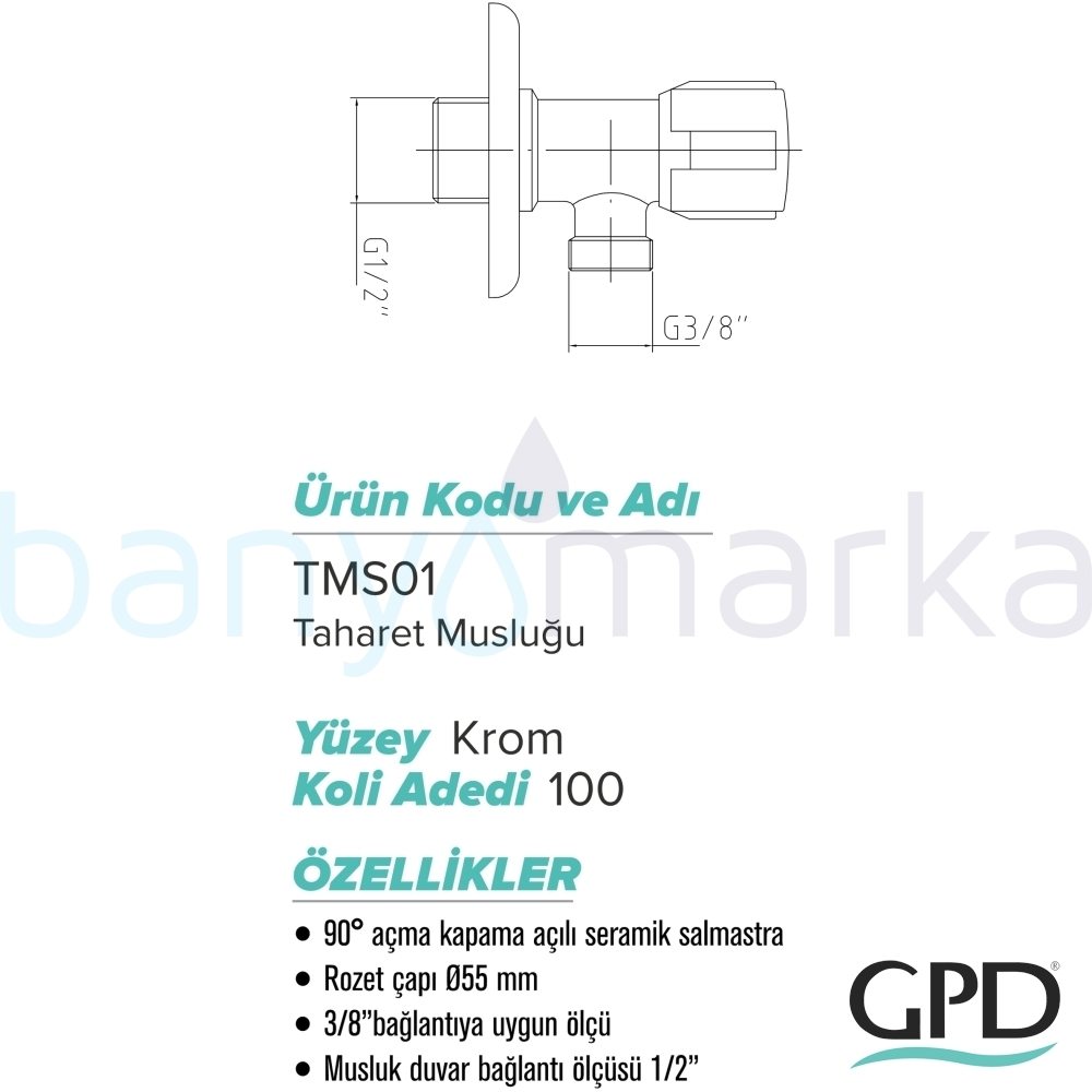 GPD Taharet Musluğu TMS01