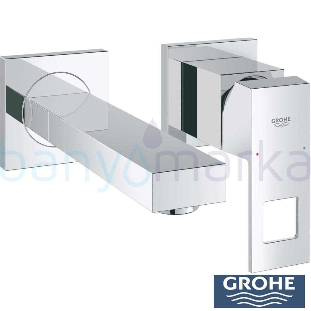 Grohe Eurocube Duvardan Ankastre Lavabo Bataryası