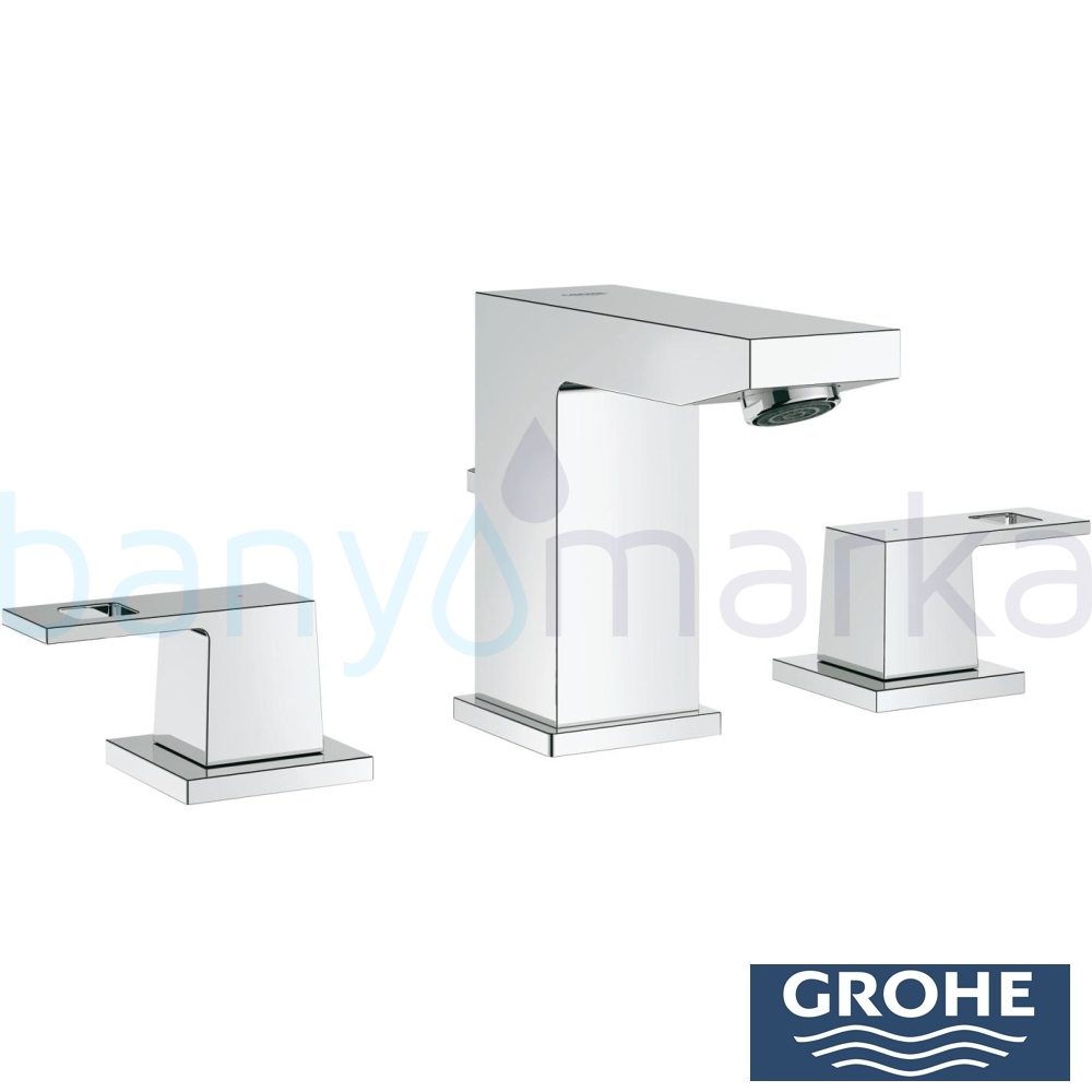 Grohe Eurocube 3 Delikli Lavabo Bataryası