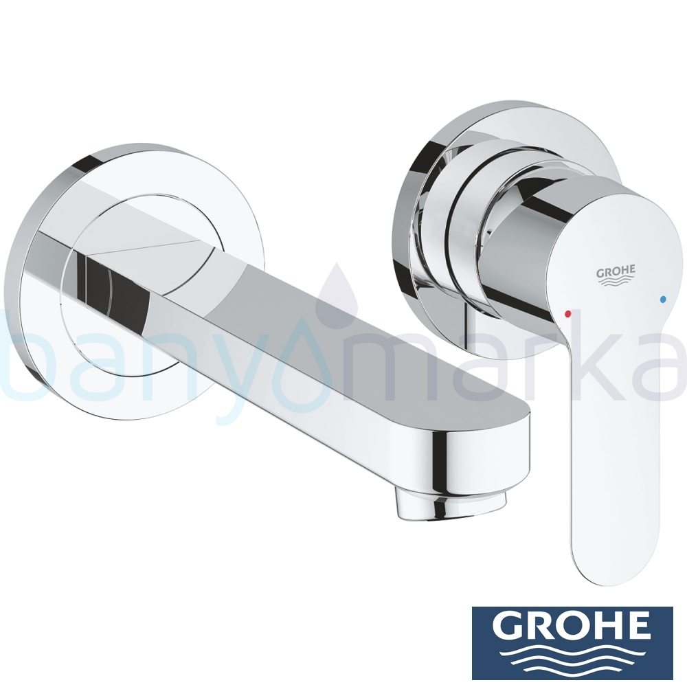 Grohe BauEdge İki Delikli Ankastre Lavabo Bataryası