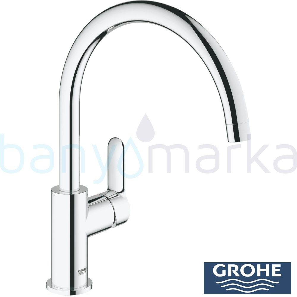 Grohe Bau Kuğu Borulu Eviye Bataryası
