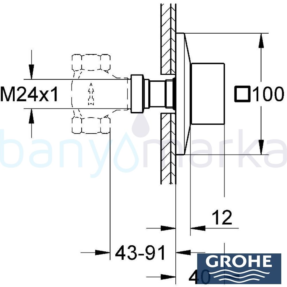 Grohe Allure Ankastre Stop Valf