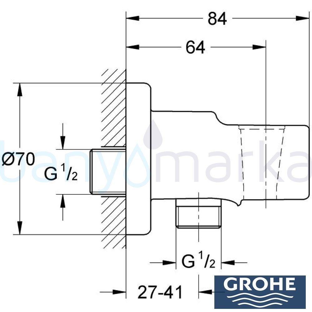 Grohe Relexa Duş Çıkış Dirseği 28628000