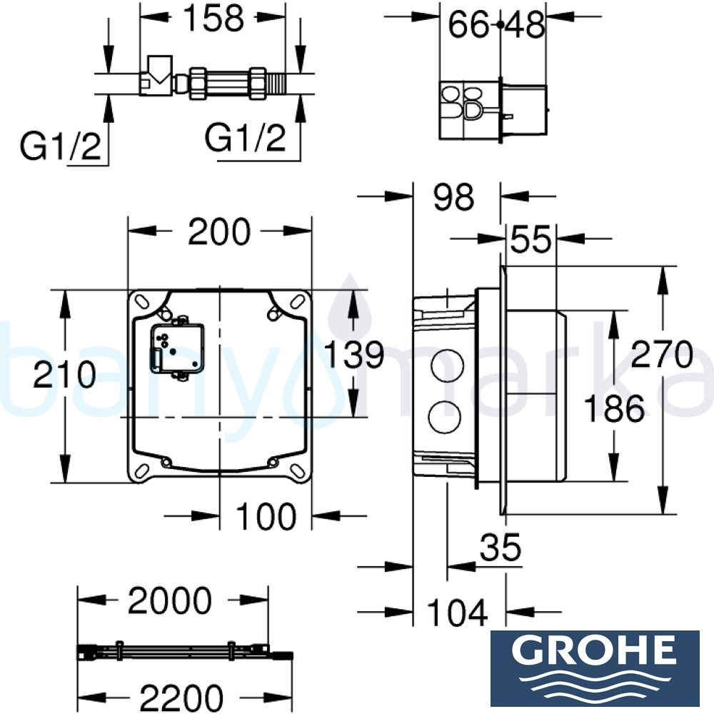 Grohe Fotoselli Bataryalar İçin İç Gövde