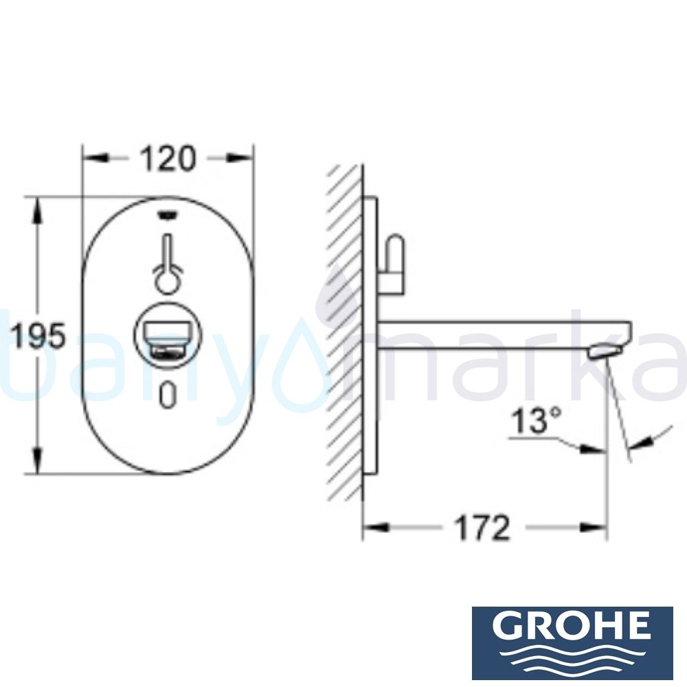 Grohe Eurosmart Fotoselli/Elektronik Lavabo Bataryası 36315000