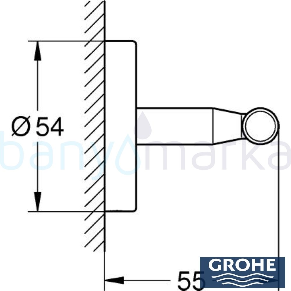 Grohe BauCosmopolitan Havlu/Bornoz Askısı