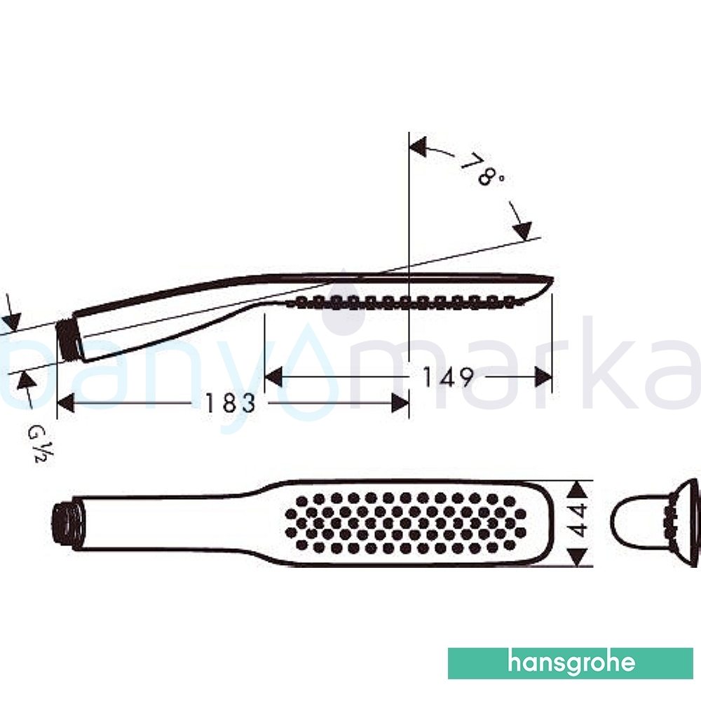 Hansgrohe PuraVida 120 1jet El Duşu - HNG28558400