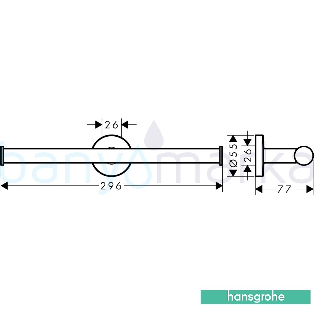 Hansgrohe Logis Tuvalet Kağıtlığı