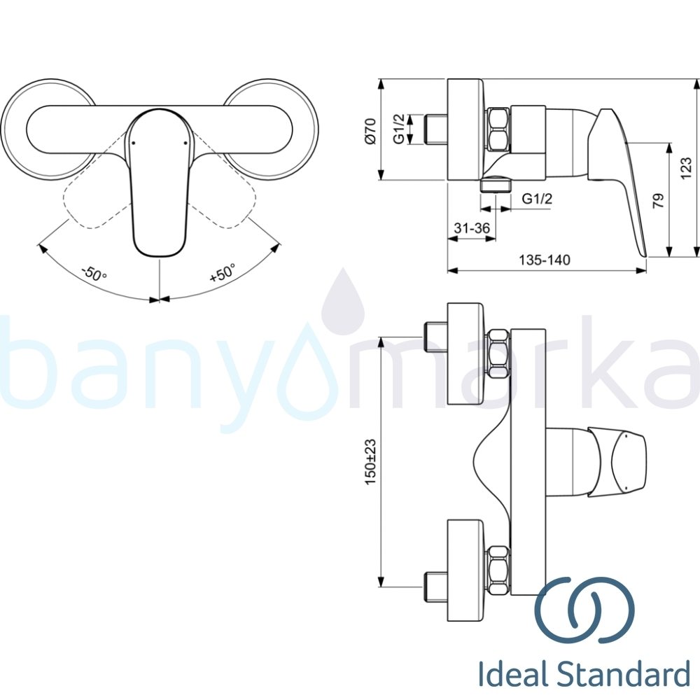 Ideal Standard Ceraflex Duş Bataryası