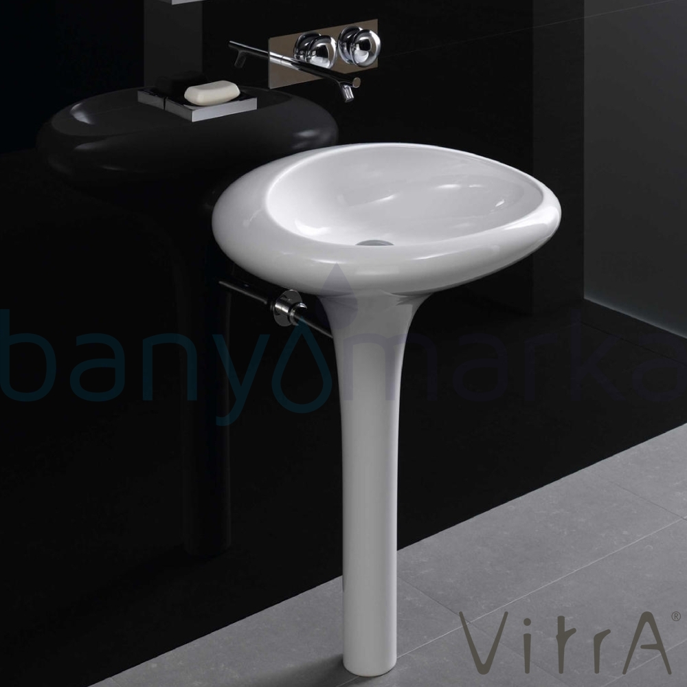 Vitra İstanbul Kolon Ayaklı Lavabo, 60 cm, VitraClean