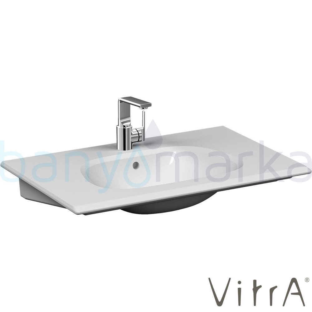 Vitra Frame Etajerli Lavabo, 80 cm, Beyaz