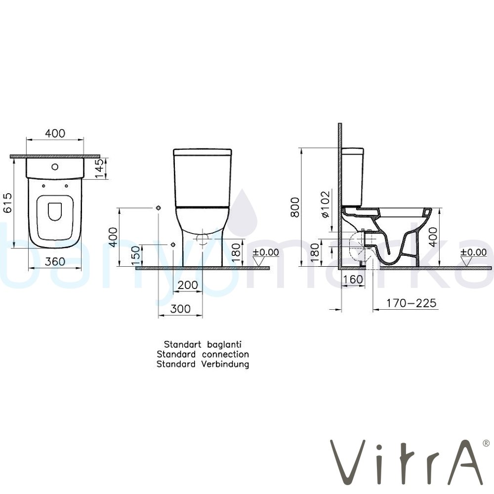 Vitra S20 Klozet - 5513L003-0088