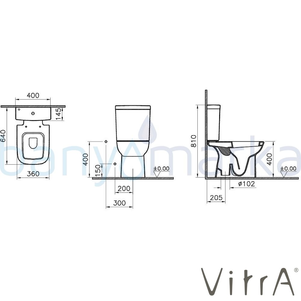 Vitra S20 Rezervuar 5514L003-0107