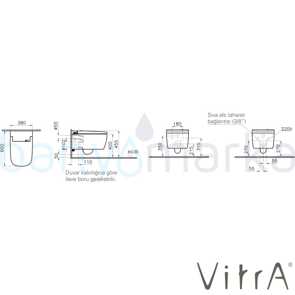 Vitra Metropole Akıllı Klozet 5674B403-6194