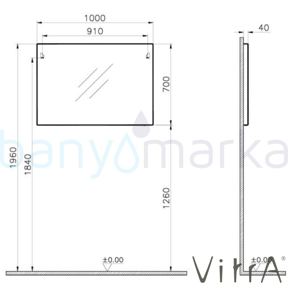 Vitra Classic Ayna, 100 cm 61321