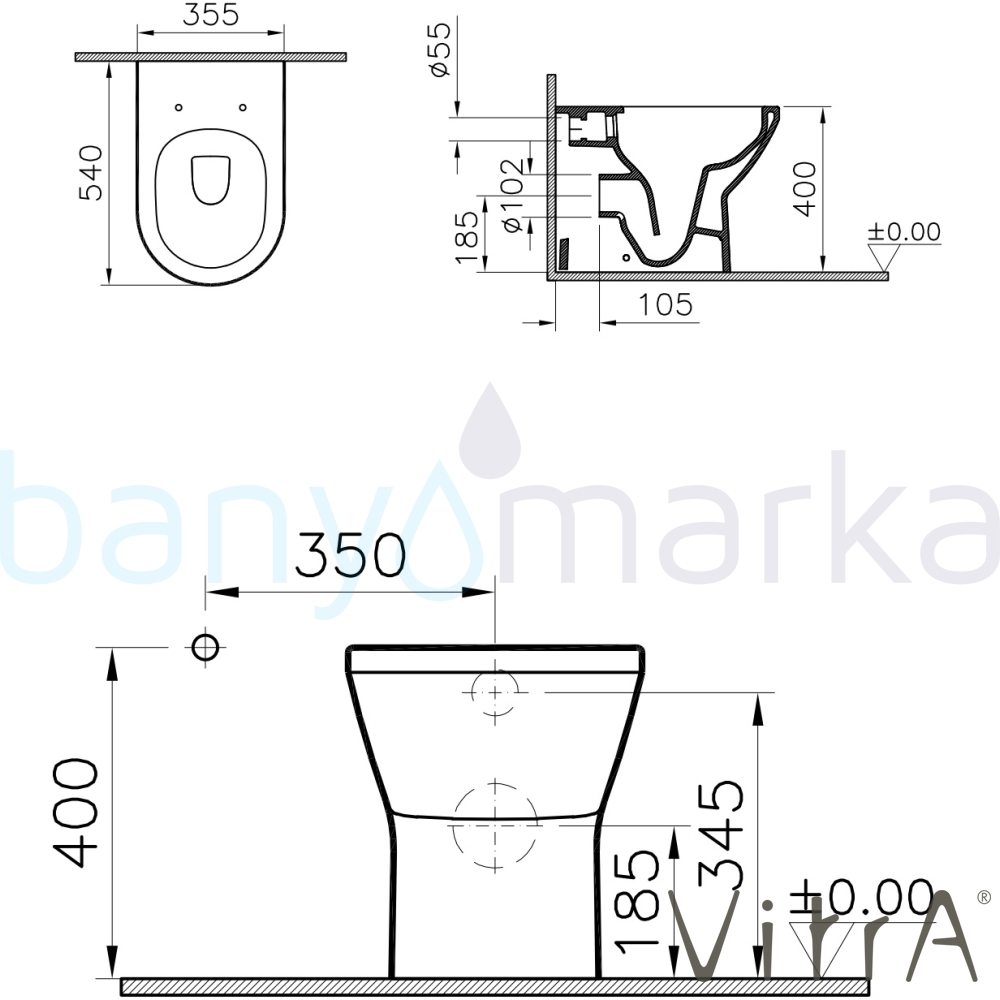 Vitra Integra Tek Klozet