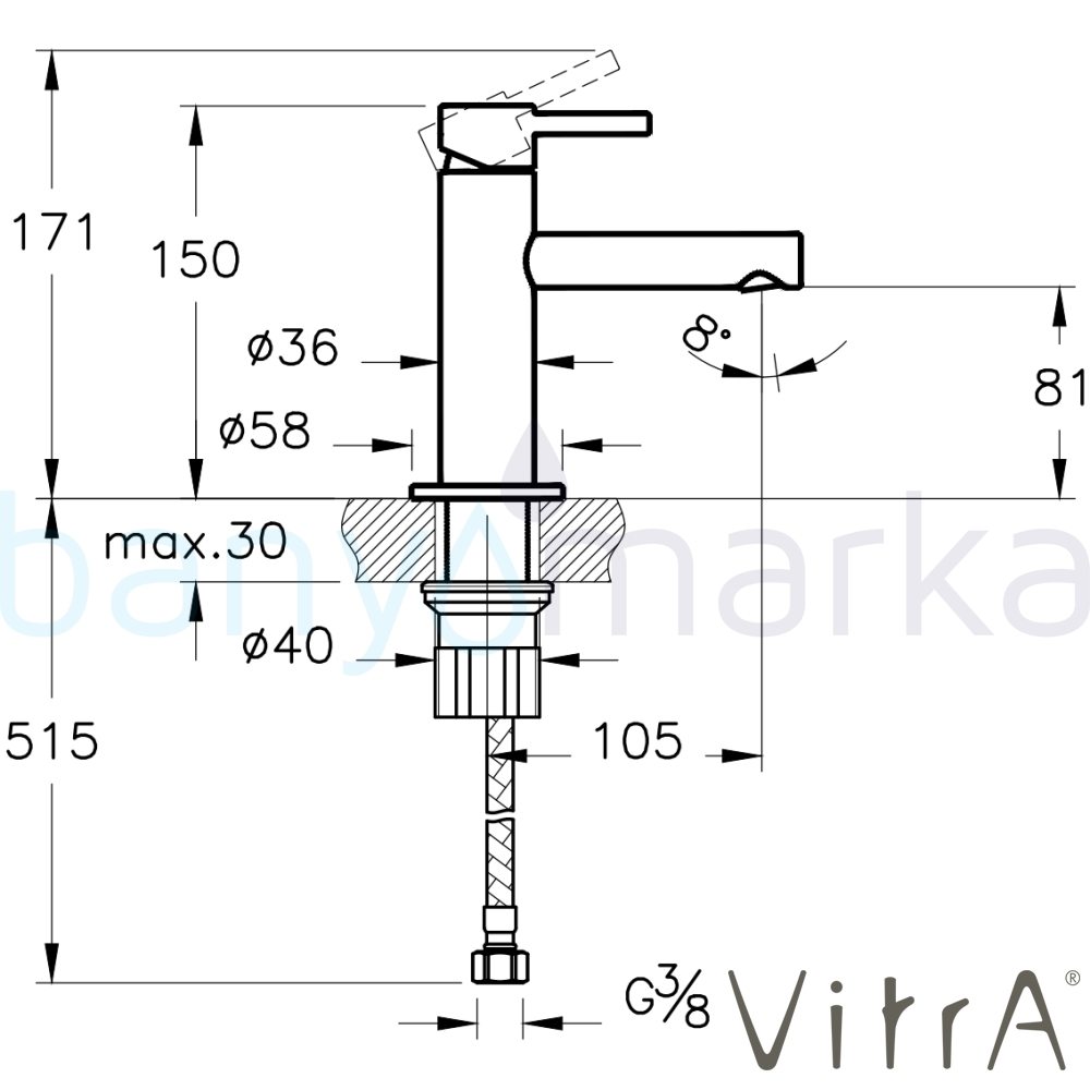 Vitra Origin Lavabo Bataryası, Kısa