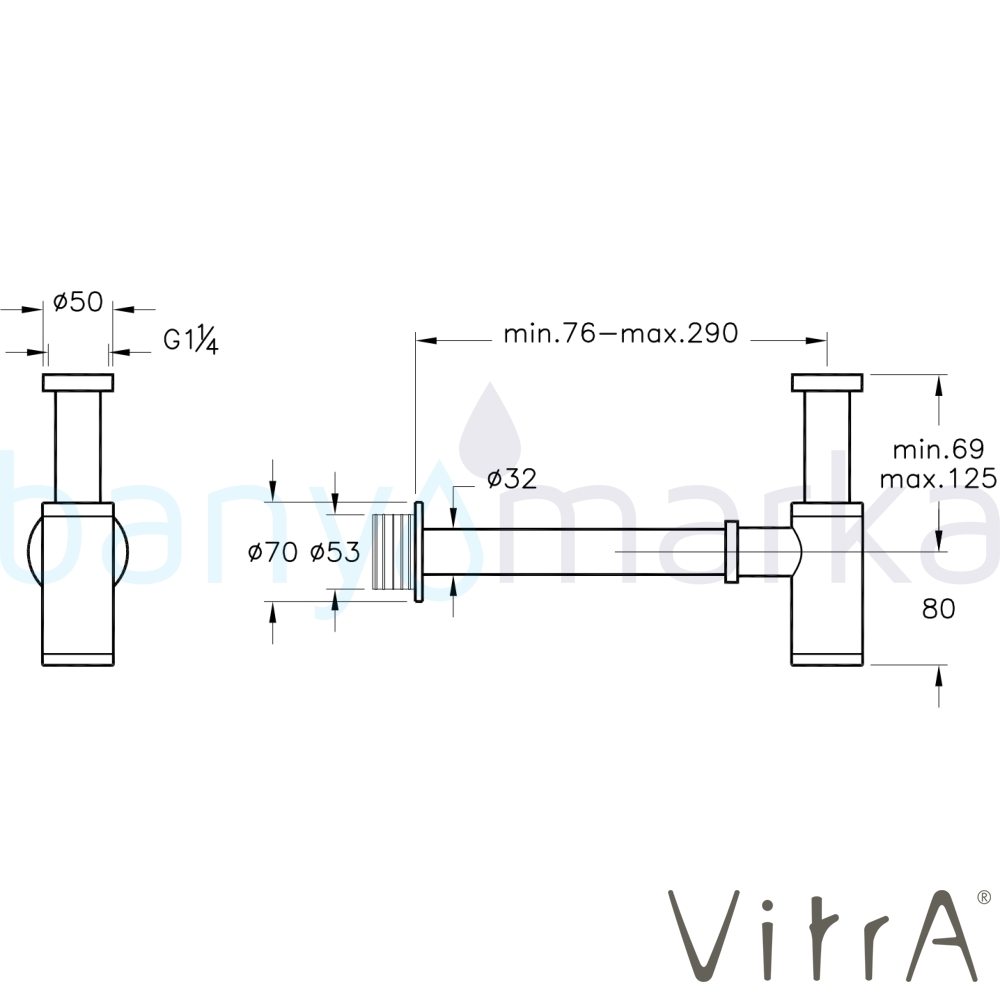 Vitra Origin Sifon A4512334