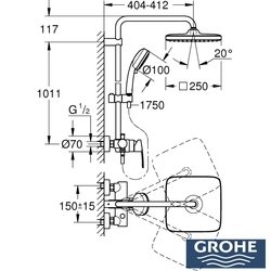 Grohe Tempesta Duş Kolonu / Paneli 26692000