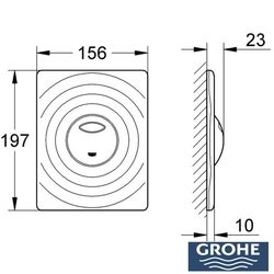 Grohe Surf Gömme Rezervuar Kumanda Paneli - 38861000