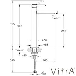 Vitra Origin Tezgah Üstü Lavabo Bataryası